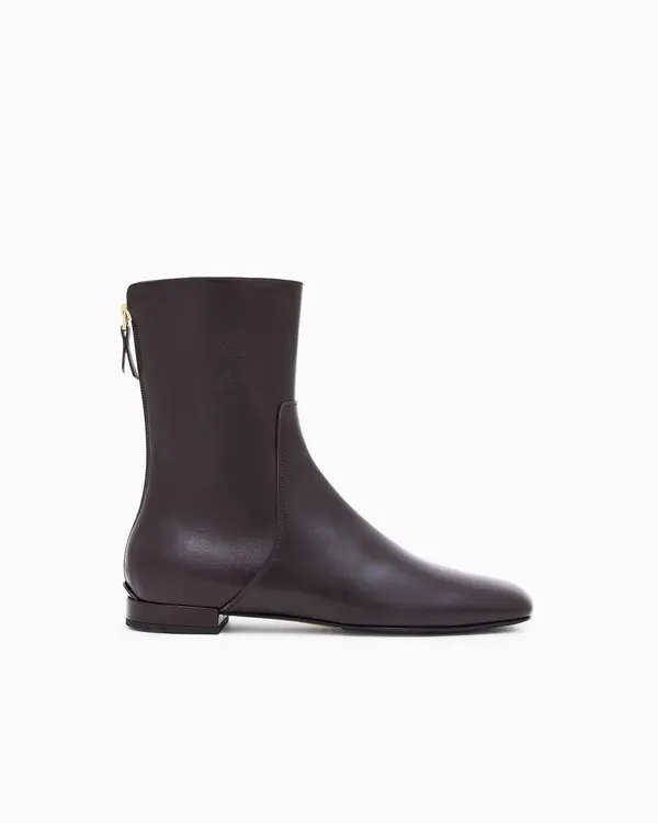 Giorgio Armani Leather Ankle Boots