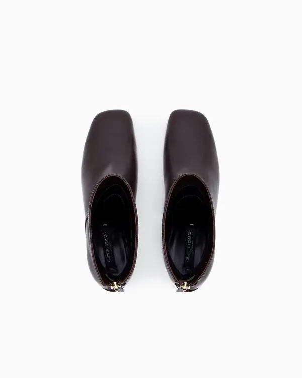 Giorgio Armani Leather Ankle Boots