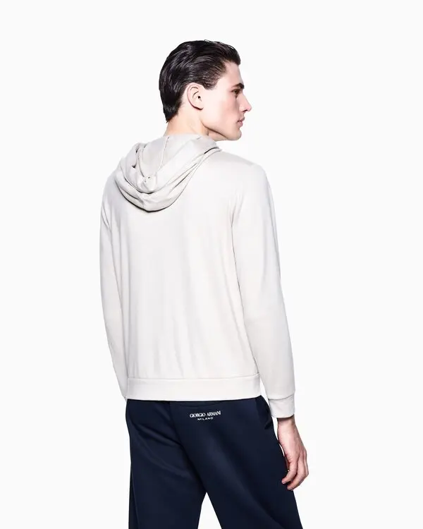 Giorgio Armani Hooded Cashmere Sweatshirt - Beige