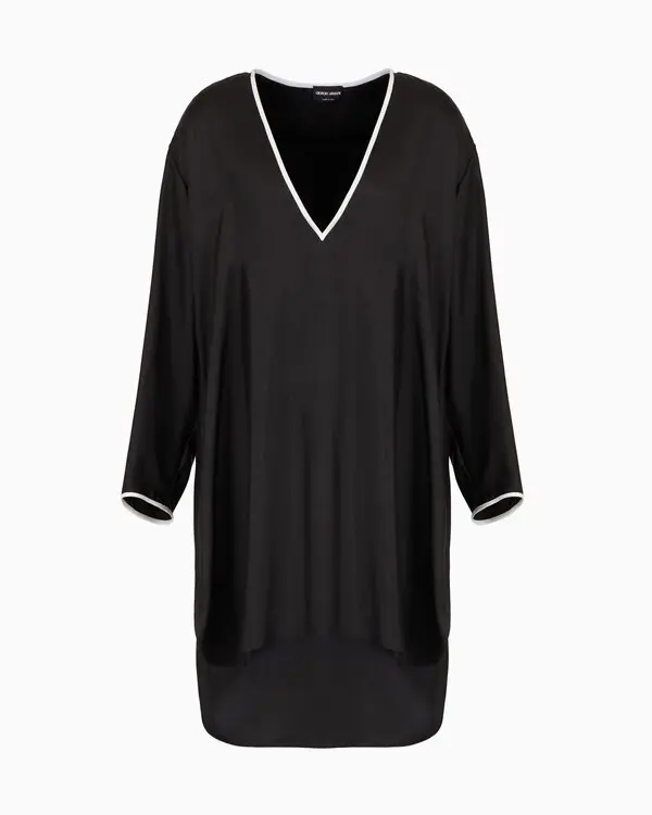 Giorgio Armani Silk Satin Long Shirt