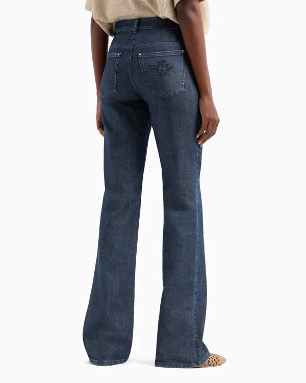 Giorgio Armani Denim Flared Trousers
