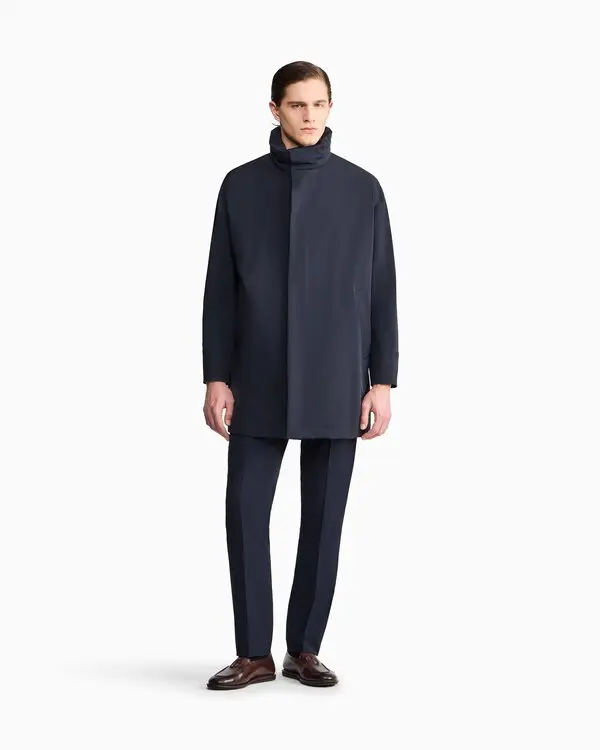 Giorgio Armani Stretch Nylon Pea Coat