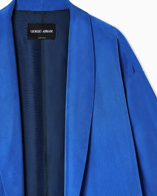 Giorgio Armani Washed Silk Single-breasted Jacket