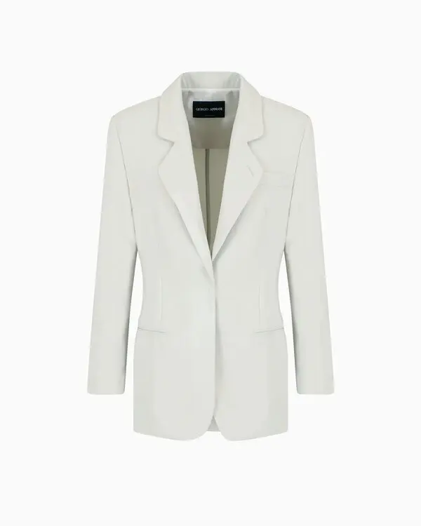 Giorgio Armani Washed Silk Single-breasted Jacket