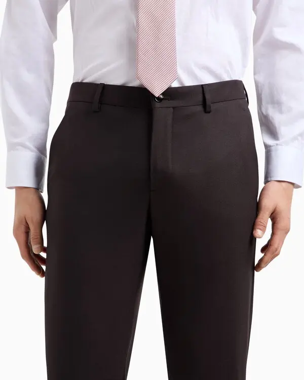 Giorgio Armani Single-breasted Soho Line Suit In Virgin Wool Cloth