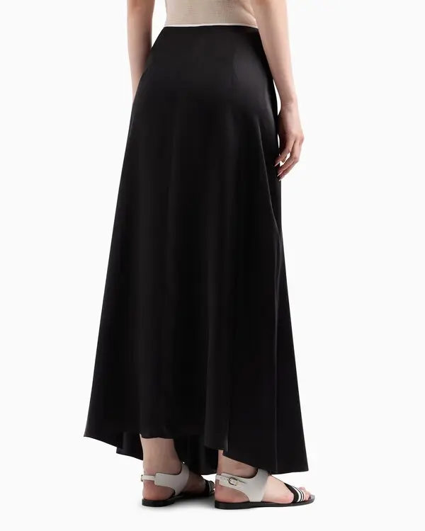 Giorgio Armani Long Silk Satin Skirt