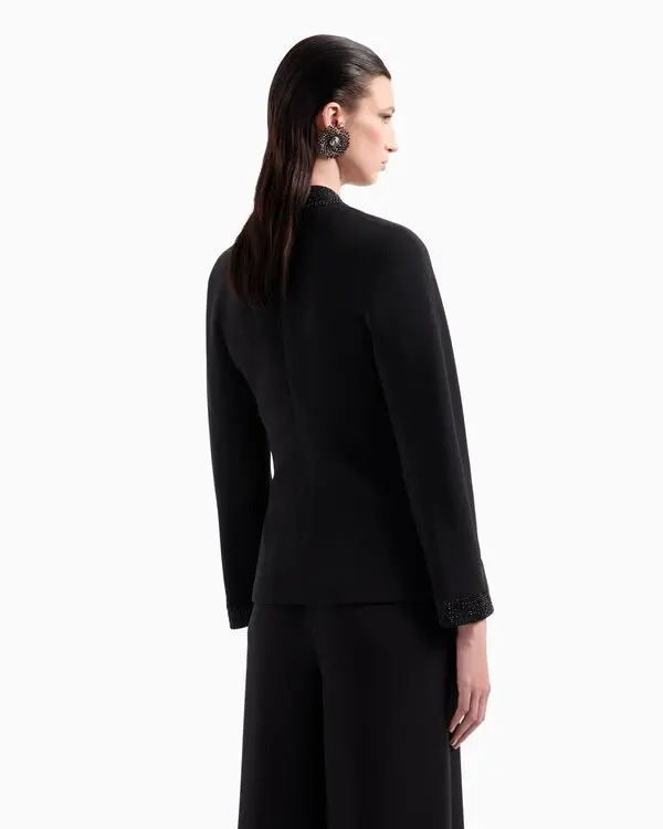 Giorgio Armani Single-breasted Jacket With Rhinestones - Patterned