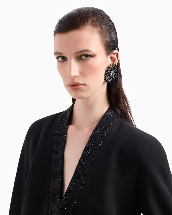 Giorgio Armani Single-breasted Jacket With Rhinestones - Patterned