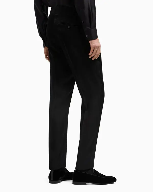Giorgio Armani Viscose-blend Flat-front Trousers