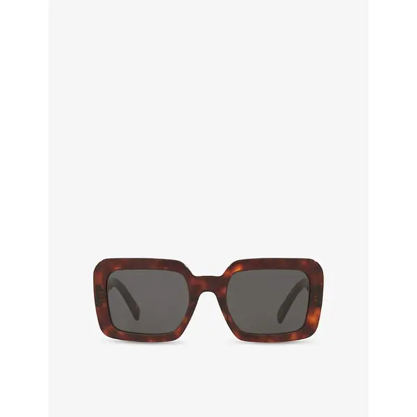 Celine Square Acetate Sunglasses - Brown