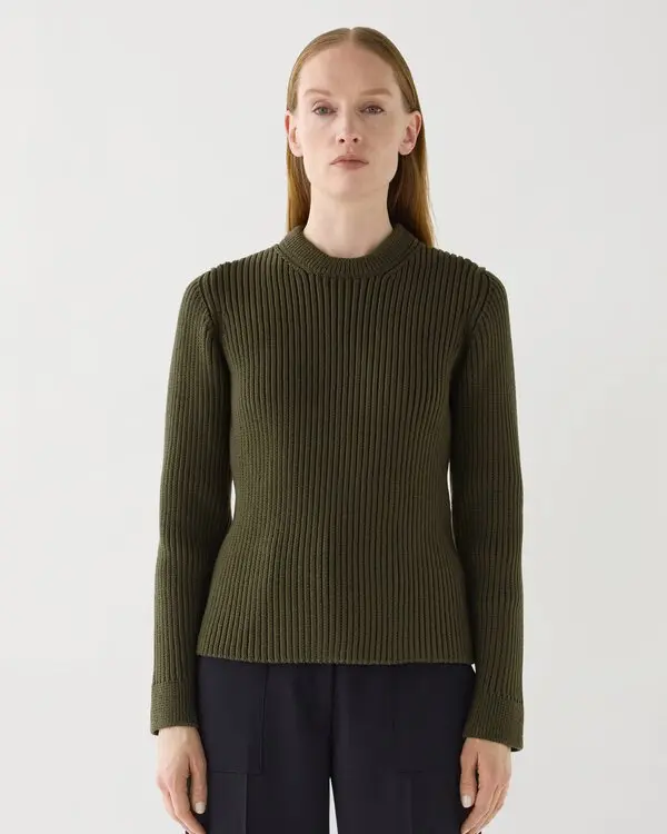Veronica De Piante Ivy Merino Wool Sweater - Olive