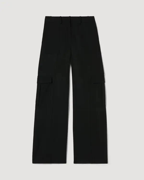 Veronica De Piante Etta Grain De Poudre Wool Trousers