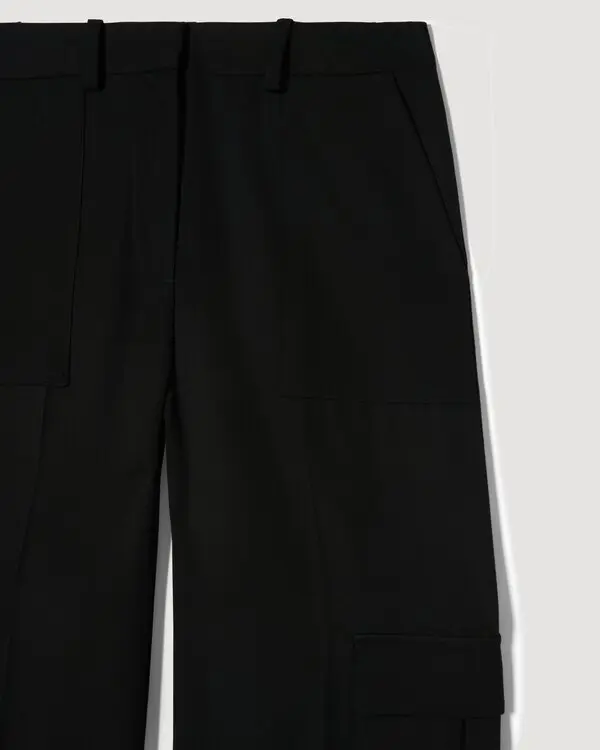 Veronica De Piante Etta Grain De Poudre Wool Trousers