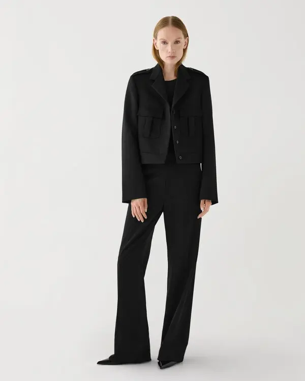 Veronica De Piante Birdie Jacket In Stretch Wool Twill