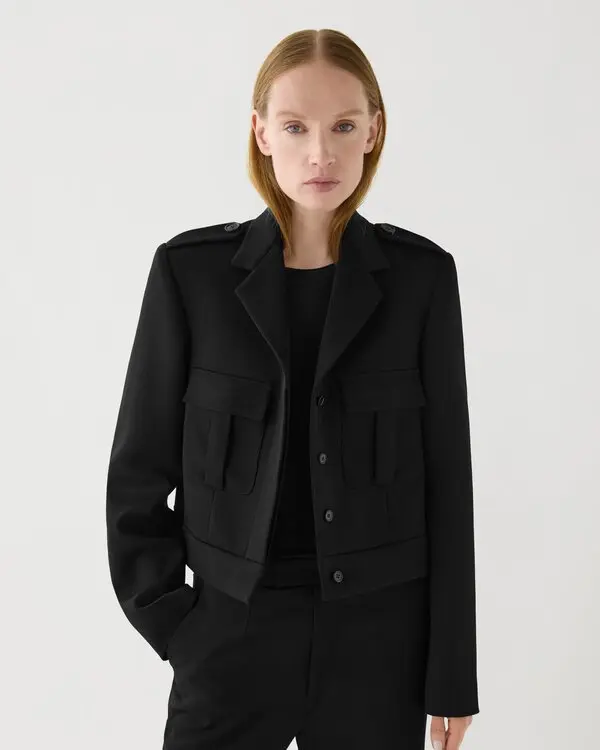 Veronica De Piante Birdie Jacket In Stretch Wool Twill