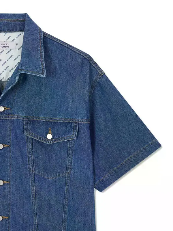 STUDIO TOMBOY Short-sleeve Denim Shirt