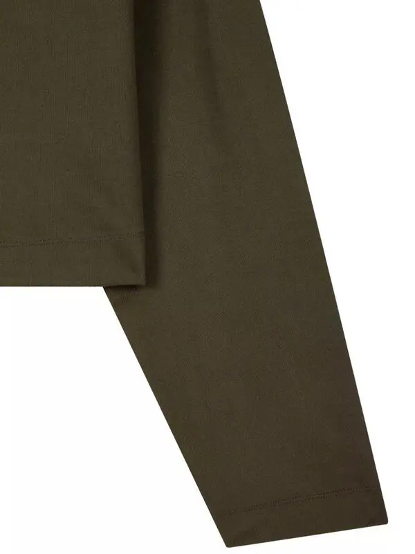 STUDIO TOMBOY Cropped Long-sleeve Top - Green