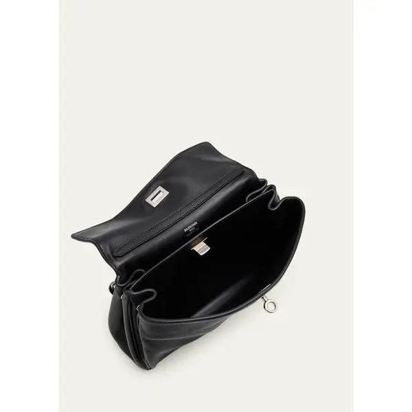 Balenciaga Small Grained Leather Top-handle Bag - Grey