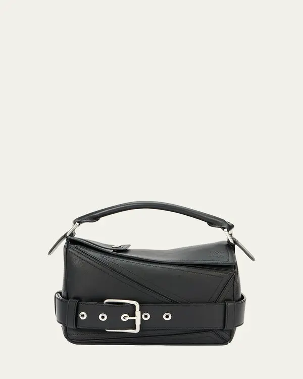 Loewe Puzzle Biker Top-handle Bag - Black
