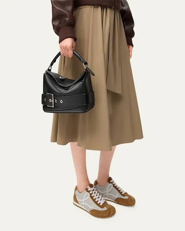 Loewe Puzzle Biker Top-handle Bag - Black