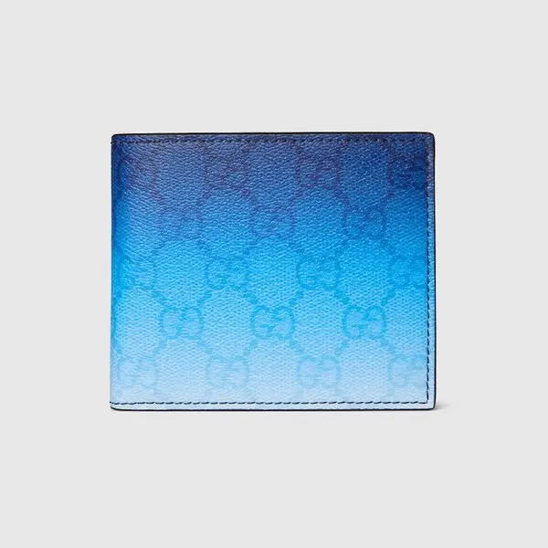 Gucci Blue Gg Marmont Multicolor Wallet - Runway Catalog Gucci Wallet - Metallic Blue display picture 1