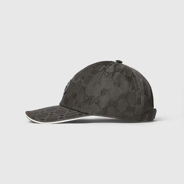 Gucci Gg Nylon Baseball Cap - Grey | Editorialist