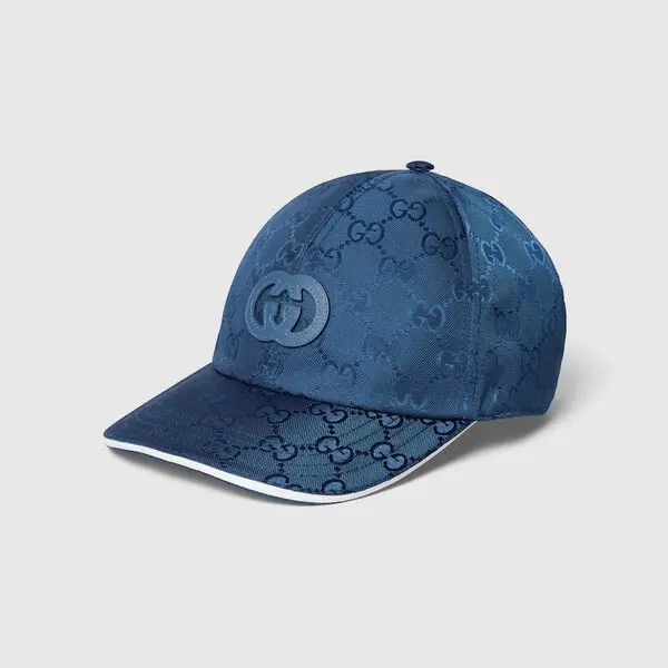 Gucci Gg Nylon Baseball Cap - Blue