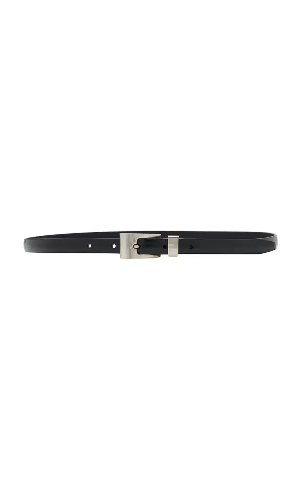 THE ROW Downtown Leather Belt - Black