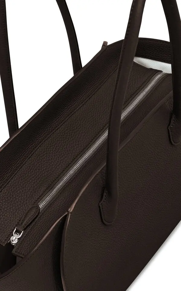 THE ROW Marlo 14 Leather Tote Bag - Brown