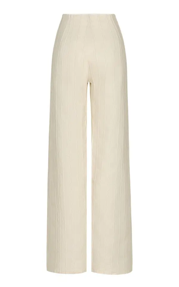 ANDRES OTALORA Tuyo Linen Wide-leg Pants - Ivory