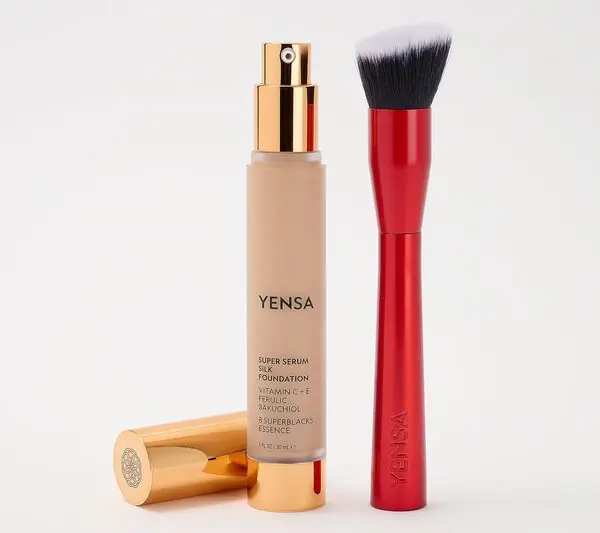 YENSA Beauty Serum Silk Foundation With Red Brush - One-color