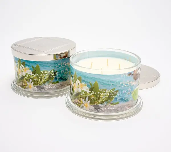 HOMEWORX BY SLATKIN + CO. S/2 18oz Neroli Coastline Candl - One-color