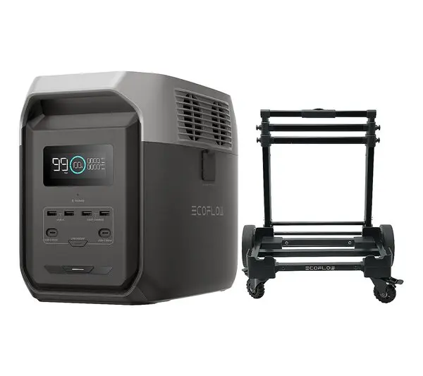 ECOFLOW Delta 3 1500wh Power Station And Trolley - One-color