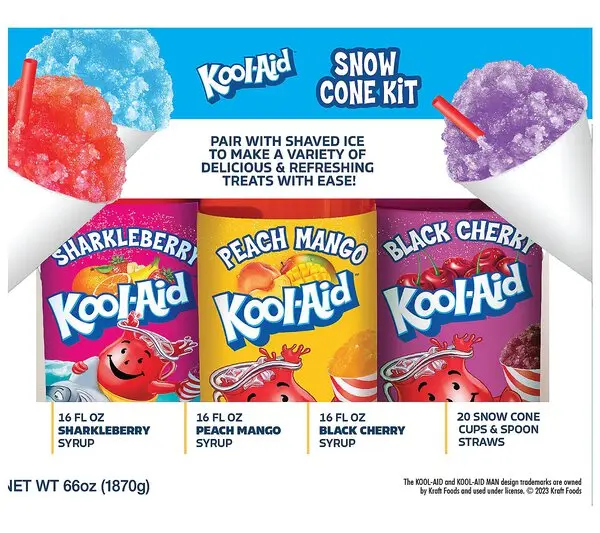 KOOL-AID Kasck3bps Snow Cone Syrup Party Kit