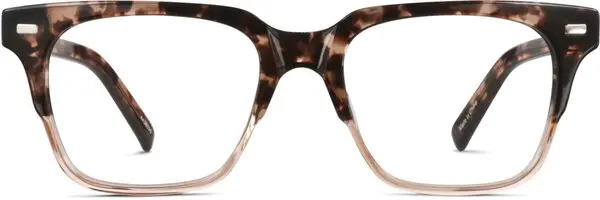 Zenni Retro Square Eyeglasses With Full Rim Frame - Tortoiseshell