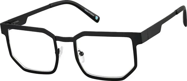 Zenni Geometric Full Rim Frame Glasses - Black