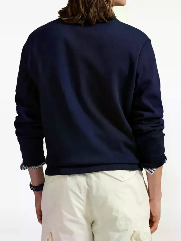 Polo Ralph Lauren Mesh Collared Sweatshirt - Blue