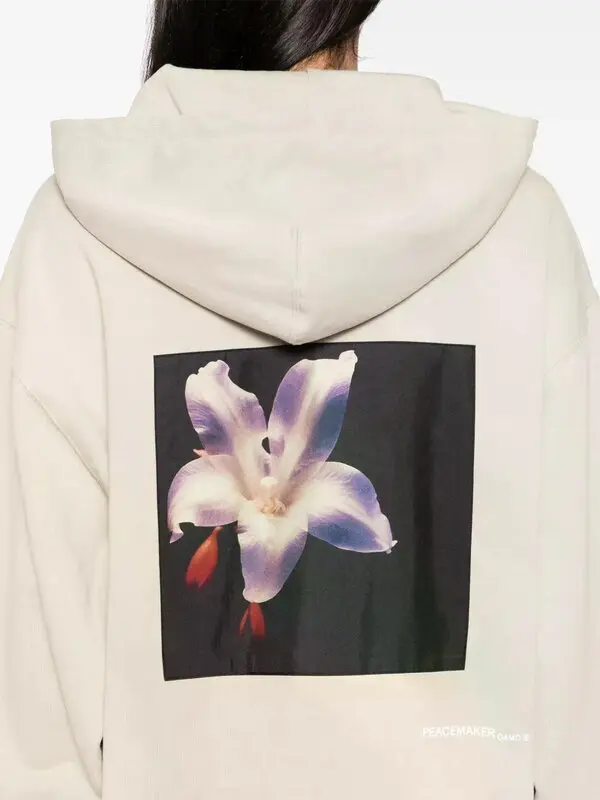 PEACEMAKER OAMC Floral-printed Hoodie - Neutrals