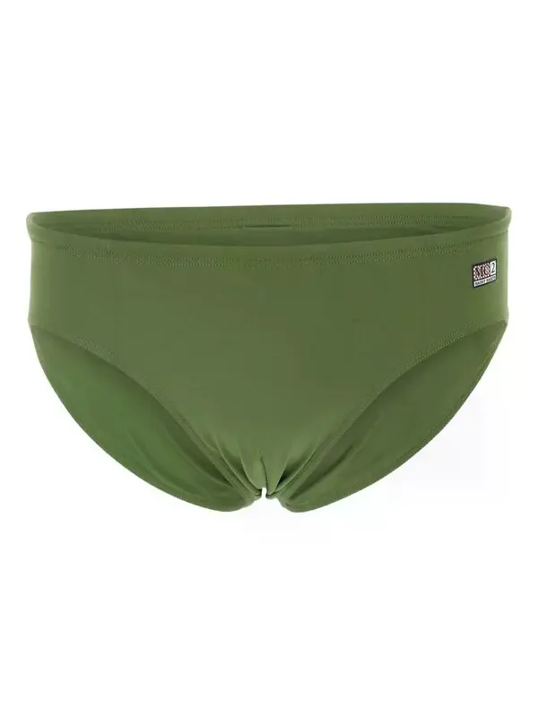 MC2 SAINT BARTH Logo-patch Swim Trunks - Green
