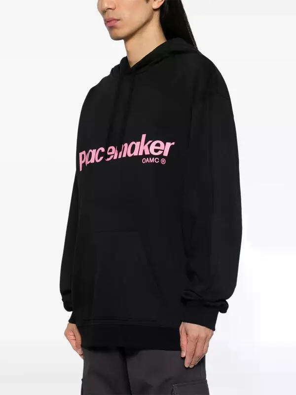 PEACEMAKER OAMC Floral-printed Hoodie - Black
