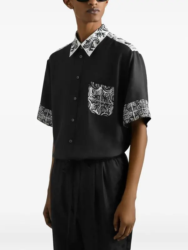 Dolce & Gabbana Monogram Silk Shirt