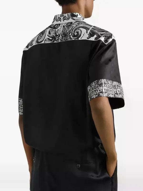 Dolce & Gabbana Monogram Silk Shirt