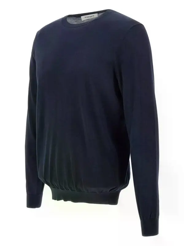 KANGRA Long-sleeve Crew-neck Pullover - Blue