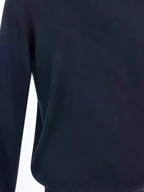 KANGRA Long-sleeve Crew-neck Pullover - Blue
