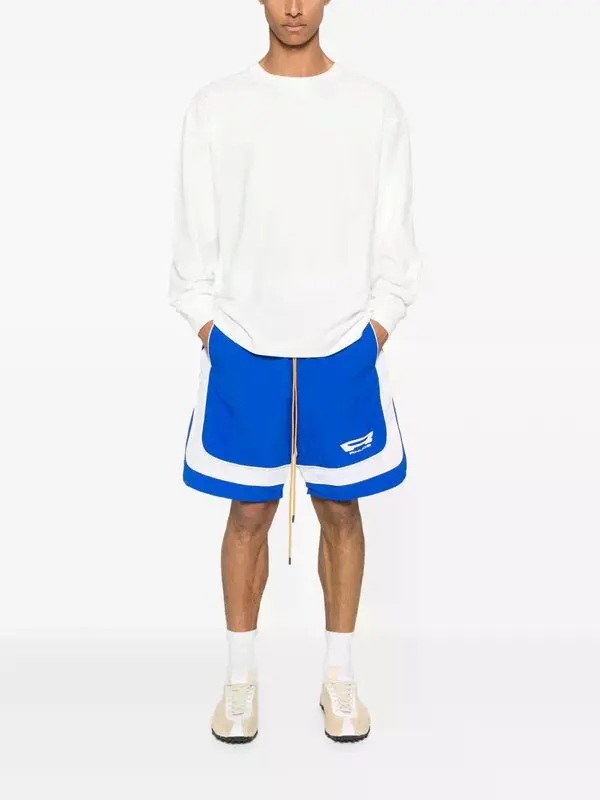 Rhude Contrast-stripe Track Shorts
