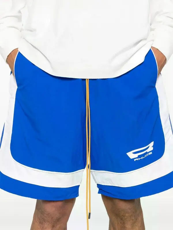 Rhude Contrast-stripe Track Shorts