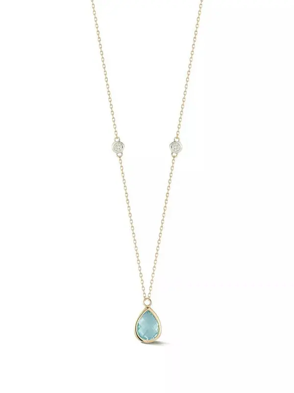 Mateo Diamond And Blue Topaz Necklace