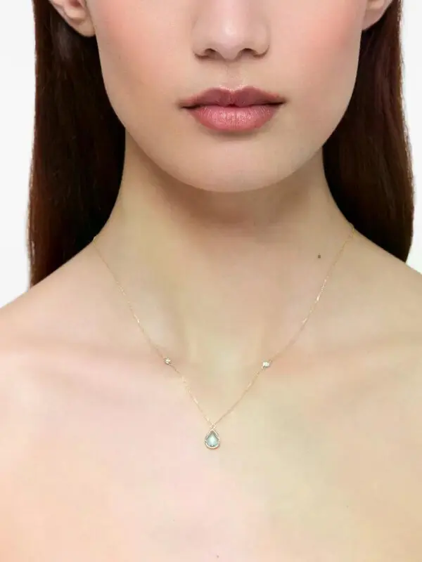 Mateo Diamond And Blue Topaz Necklace