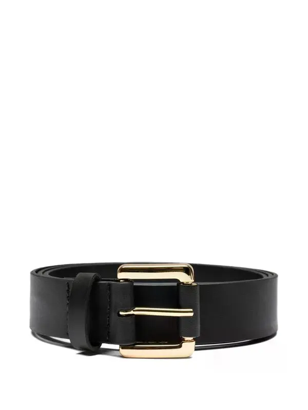 STUDIO CHOFAKIAN Strata Leather Belt - Black