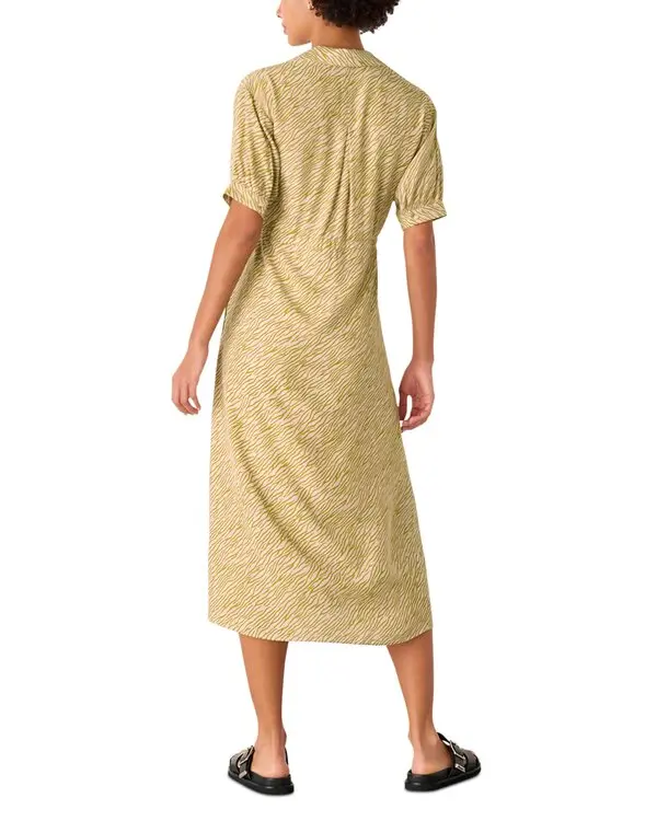 Whistles Tiger Flare Midi Dress